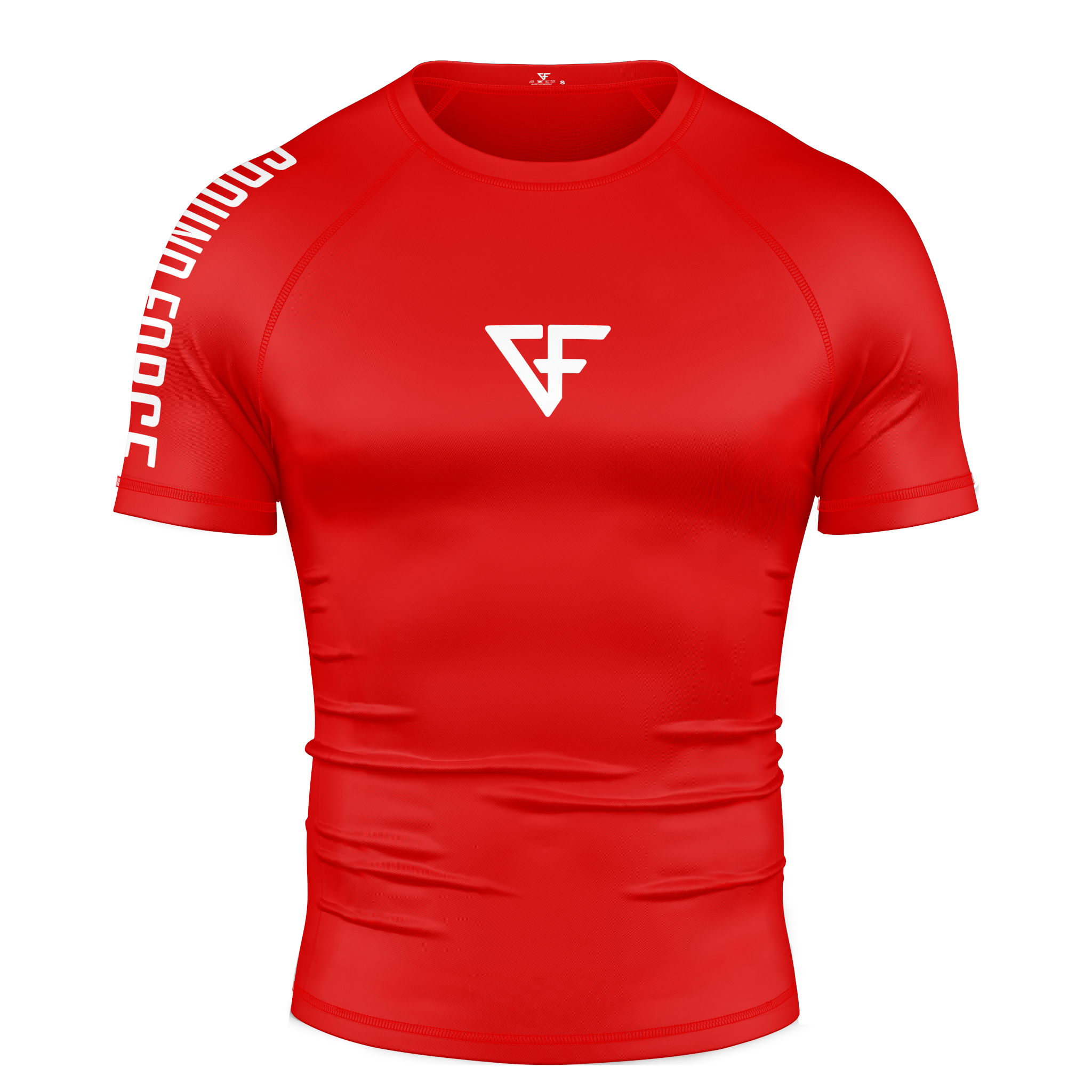 Ground Force Aero Rashguard - Red — BJJ Fightgear